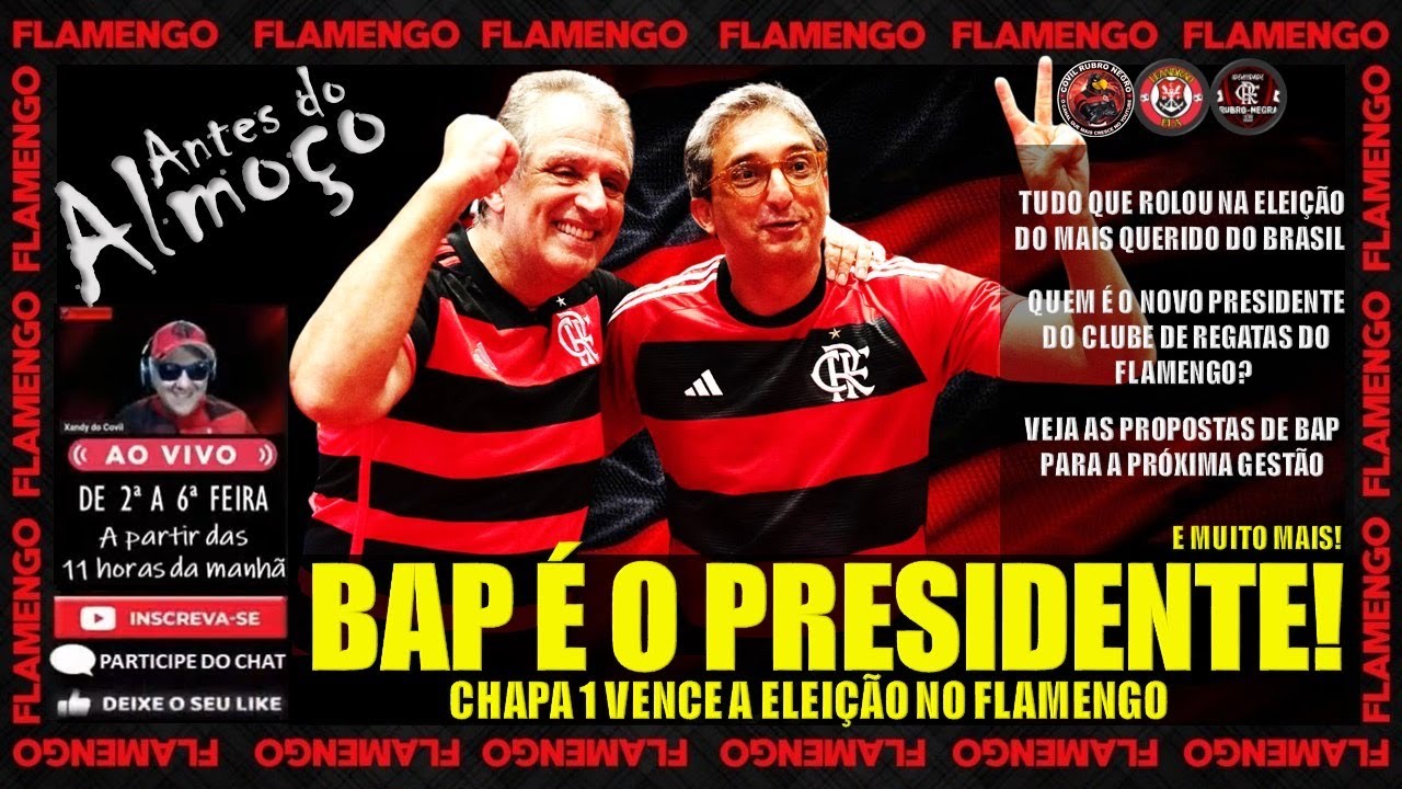 BAP É O NOVO PRESIDENTE DO FLAMENGO! - YouTube