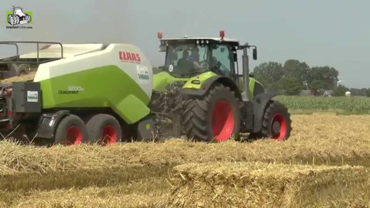 Claas Quadrant 3200 FC en Claas Axion 850 - Terhuf Agrarservice ...