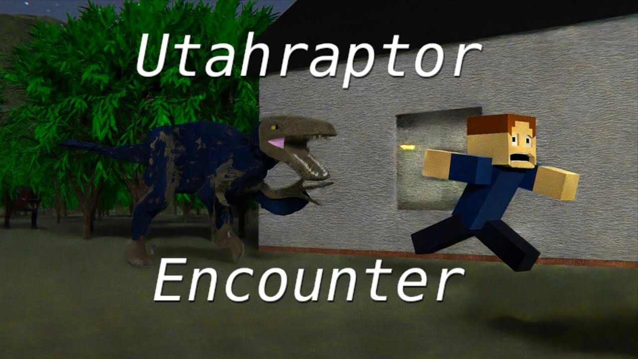 Utahraptor Encounter Animation - YouTube