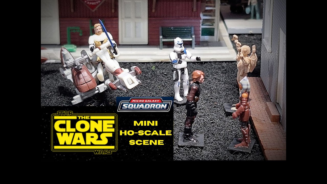 Star Wars/Clone Wars scene in HO-Scale - YouTube