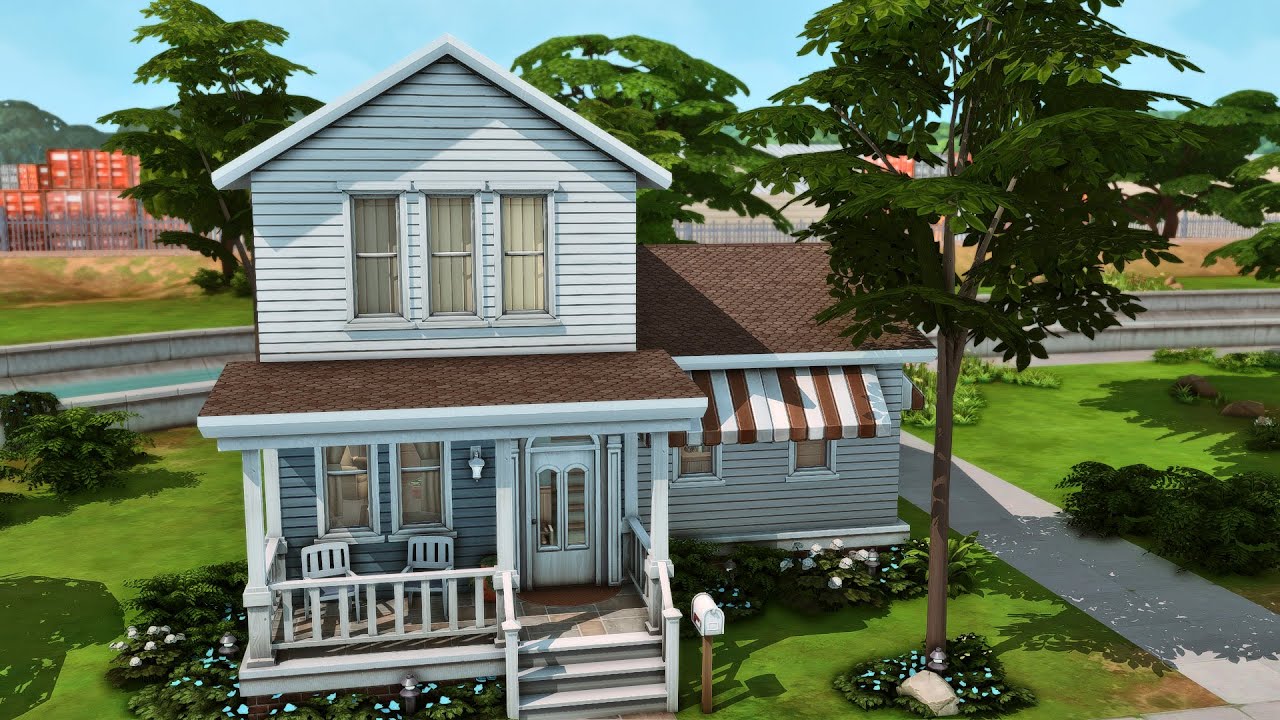 The Sims 4 | Base Game Family Home: Speed Build - YouTube