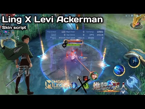 Ling X Levi Ackerman | ATTACK ON TITAN X MLBB | SKIN SCRIPT - YouTube