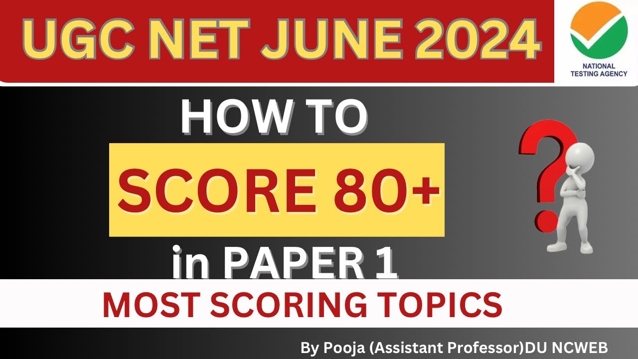 How to score 80+ Marks in UGC NET Paper 1| Most scoring Topics| - YouTube
