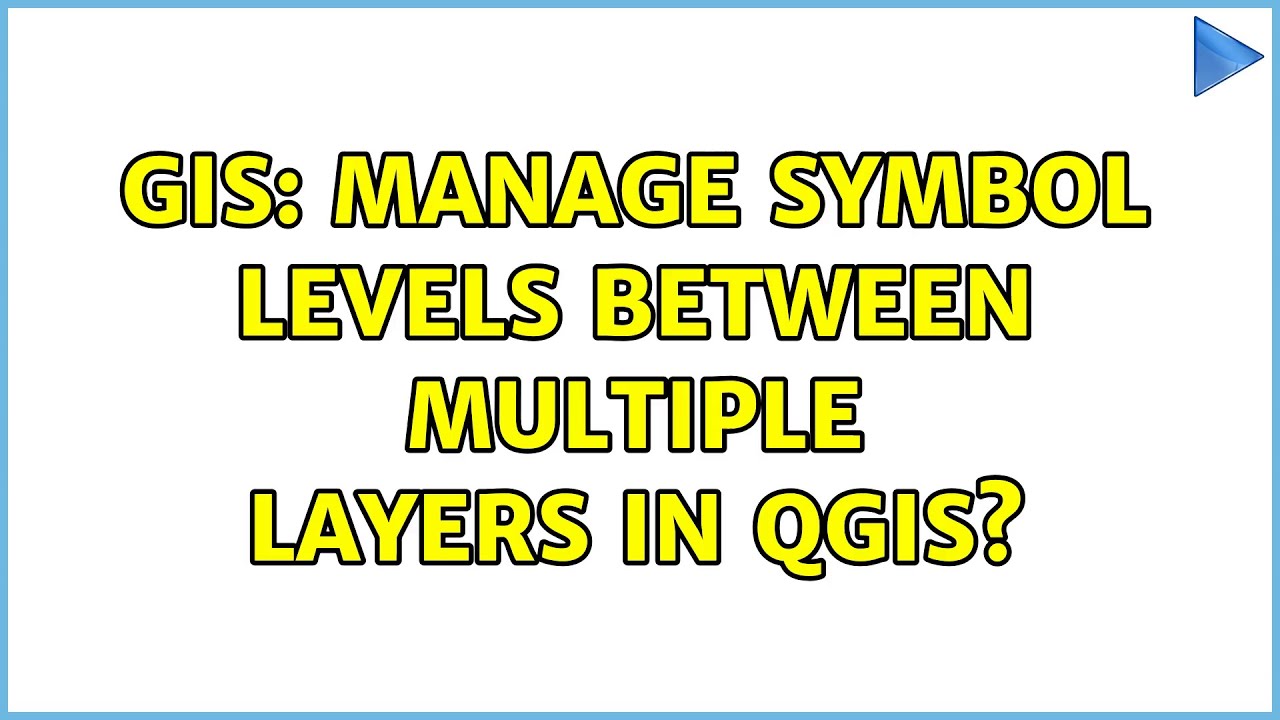 GIS: Manage symbol levels between multiple layers in QGIS? - YouTube