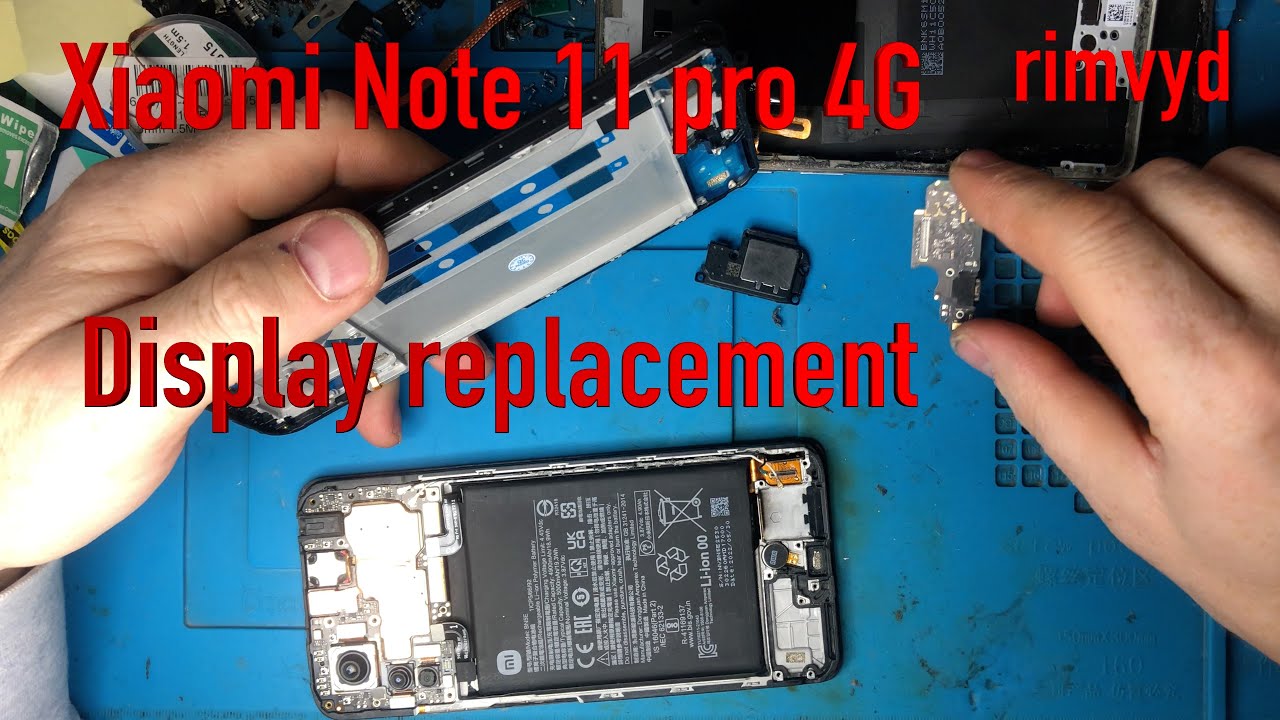 Xiaomi Note 11 pro 4G ,how to disassembly,display replacement - YouTube