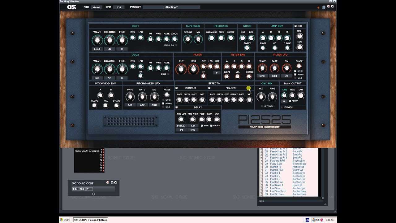 Ocean Swift Synthesis - Pi2525 Video 1 - YouTube