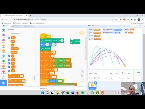 Cool Science Project! Computer coding to simulate projectile motion: coding the simulation ...