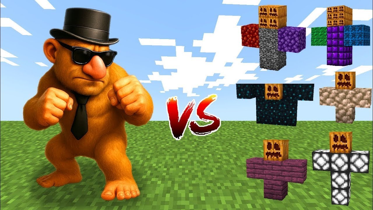 MUTANT MATEOOO vs All New Golems Minecraft Mob Battle ! - YouTube