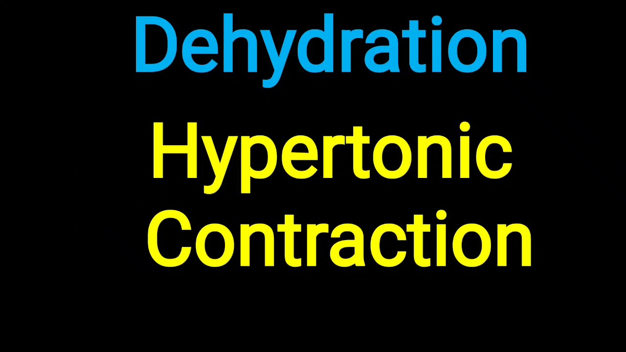 Hypertonic Contraction - YouTube