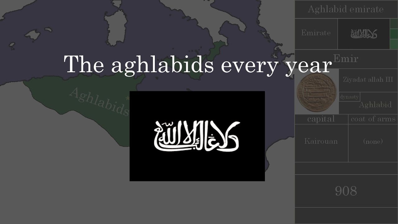 The history of the aghlabid emirate | rise and fall | every year 800 ...