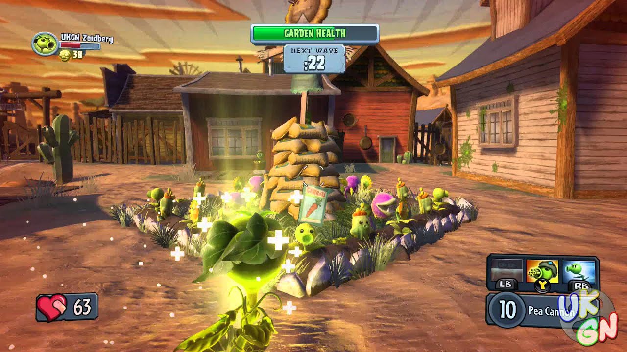 Plants Vs Zombies: Garden Warfare [Xbox One] Garden Ops Single Player ...