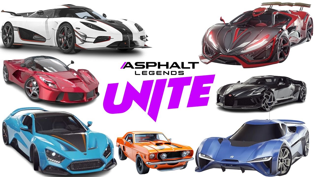 Asphalt Legends Unit ALL CARS Unlocked! - YouTube