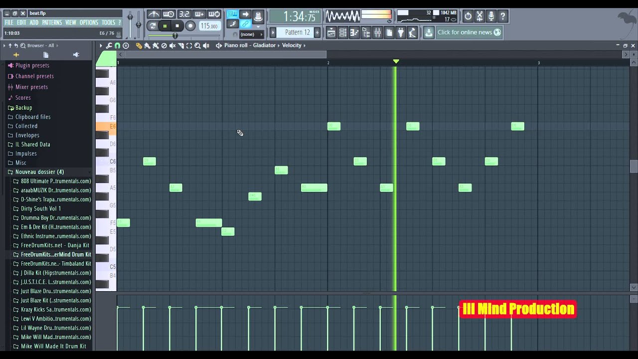 New Hip Hop Beat On Fl Studio 12 - YouTube