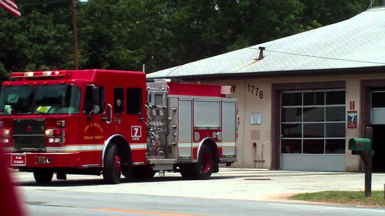 Dekalb Co. Fire Rescue Engine 7 Responding - YouTube