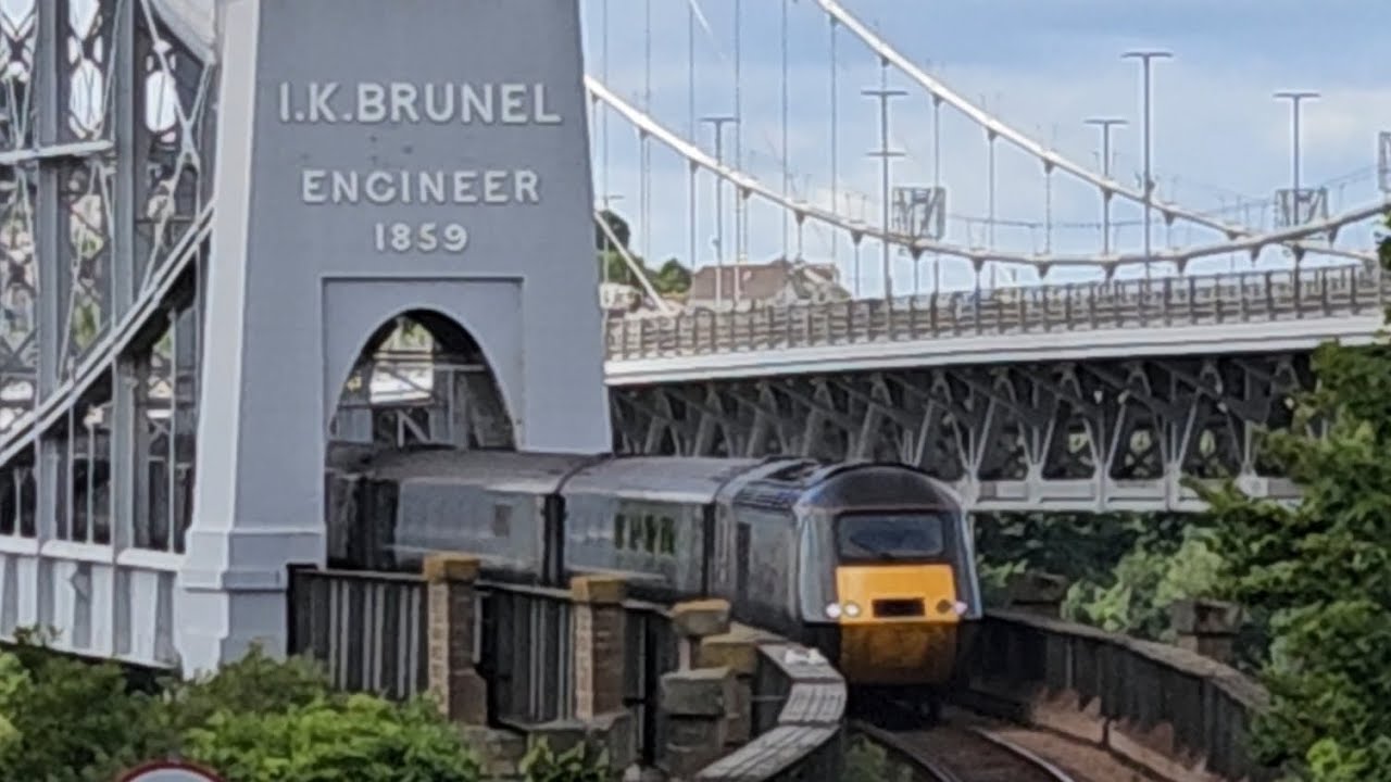 The Royal Albert Bridge Saltash with GWR HST and IEP passing. 06th July ...