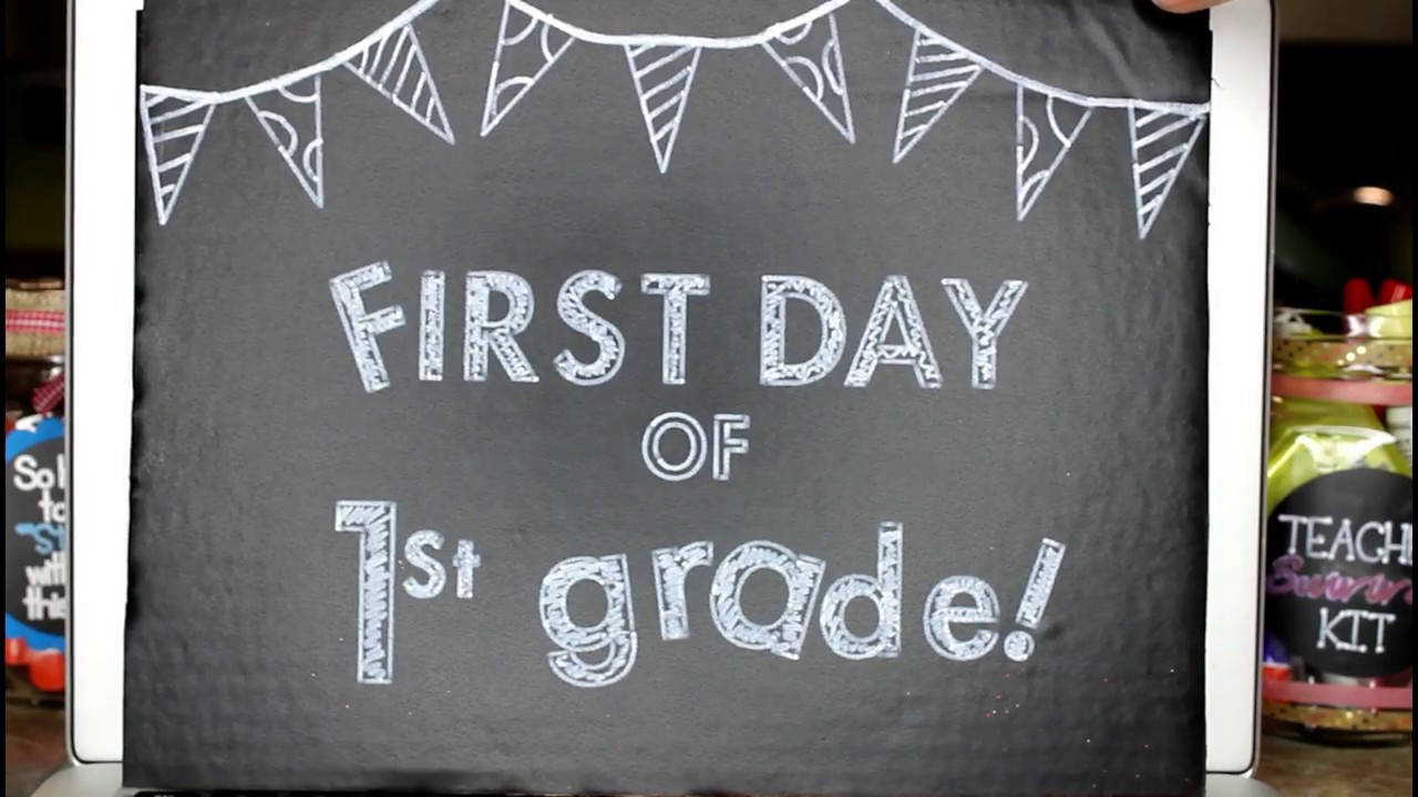 Teacher Chalkboard Signs Chalk Board First Day Of School Board, 11.8"
