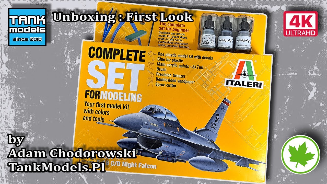 Unboxing 220 - F-16 C/D Falcon (Complete Set) - Italeri 72009 - YouTube