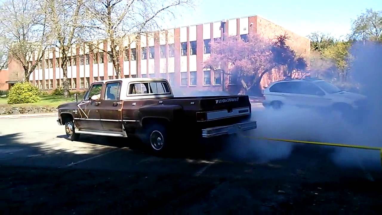 81 Chevy Dually 350 SB VS. My 93 Ford Ranger 4 Liter V-6 - YouTube