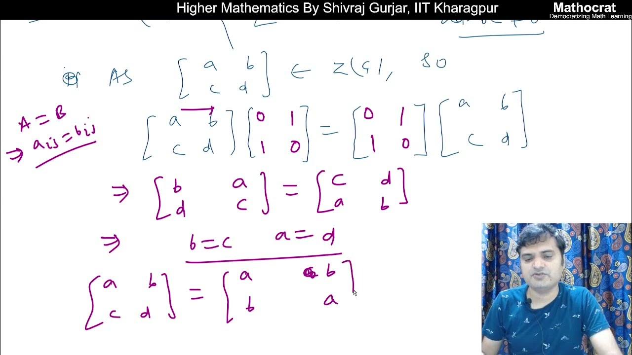 10.Abstract algebra: Centre Of Group| UPSC IAS| IFoS| CSIR NET| GATE| IES| IIT JAM| Shivraj ...