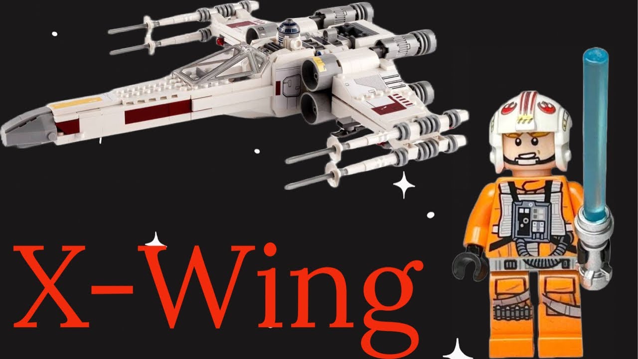 LEGO Star Wars Luke Skywalker’s X-Wing Fighter Time Lapse Build - YouTube