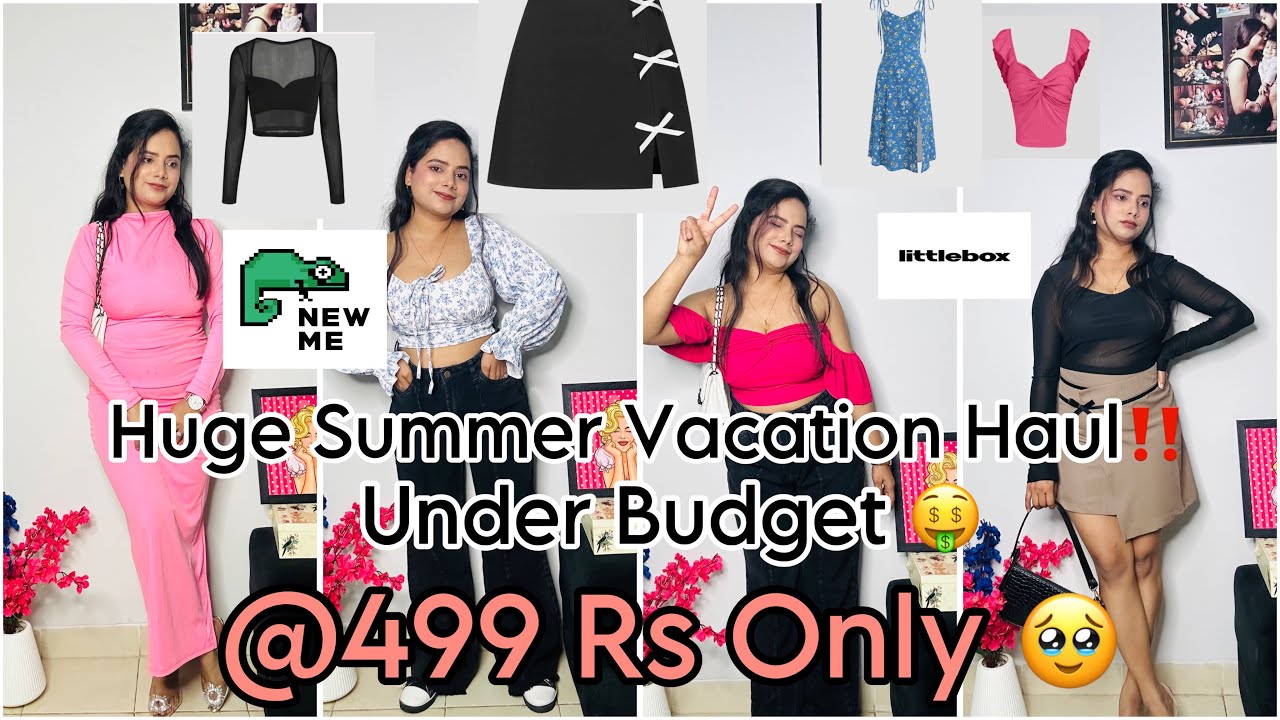 NEWME HAUL VS little box haul : Dresses, Crop Tops, Shorts, Bottoms ...