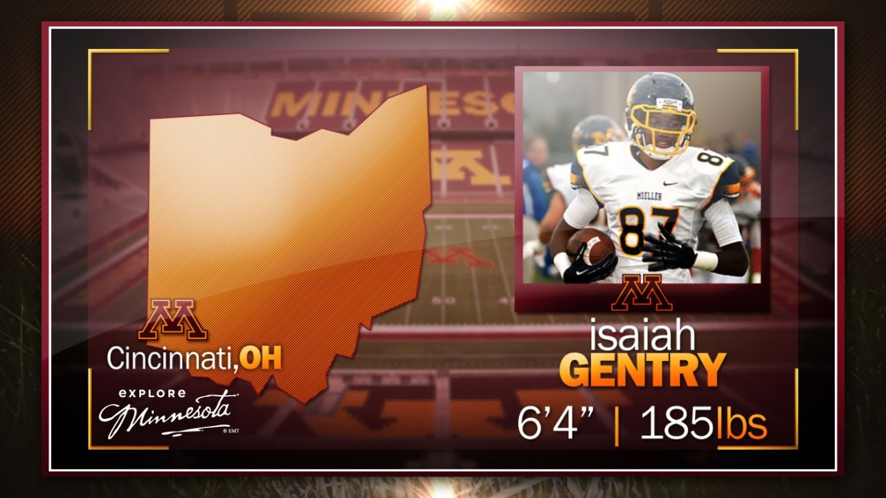 Isaiah Gentry Highlights: 2014 Gopher Football Signing Day - YouTube