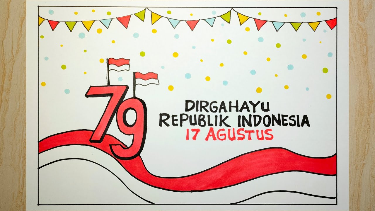 Gambar tema 17 agustus 2024 mudah dan simple @DoniStudioOfficial