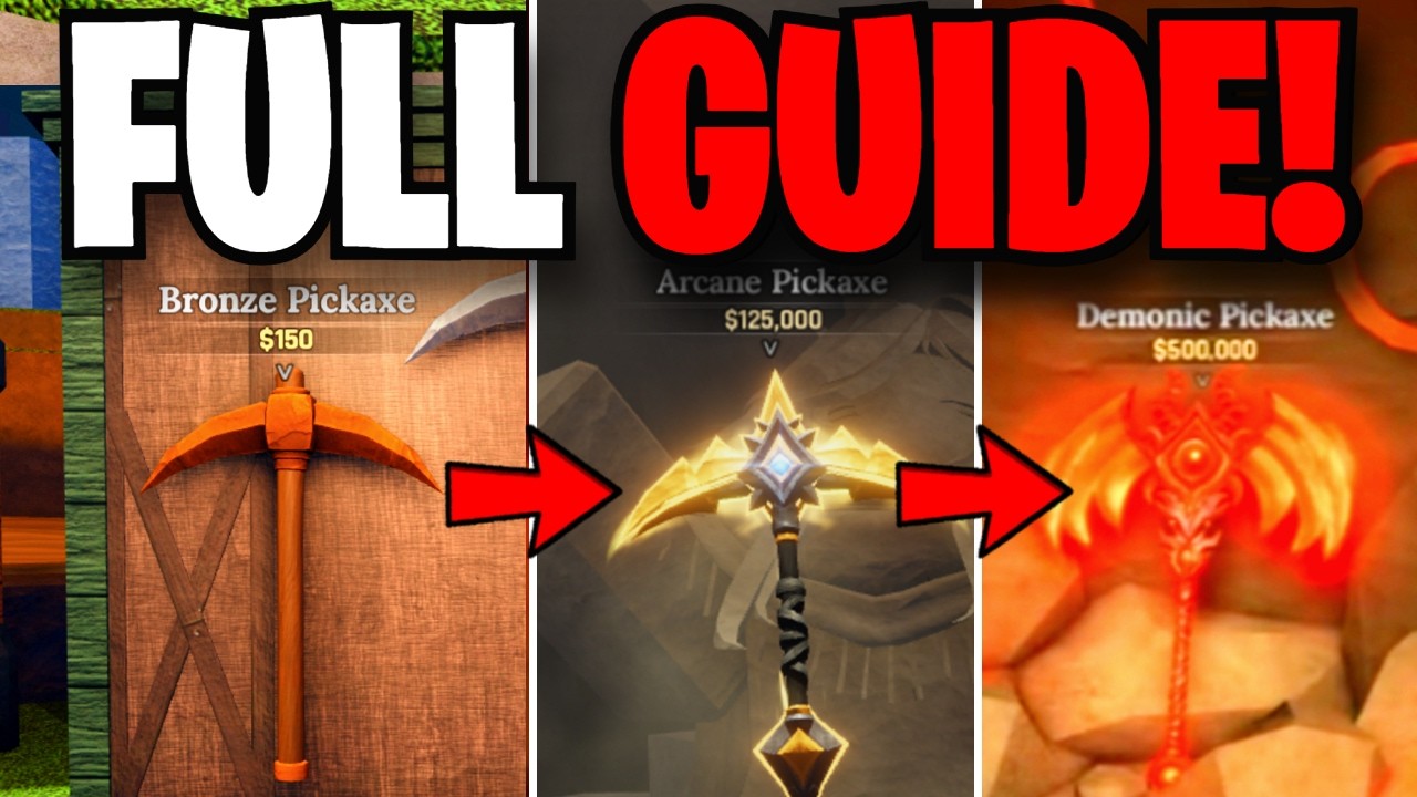 *NEW* PICKAXE PROGRESSION GUIDE In THE FORGE! (FULL GUIDE) ROBLOX - YouTube
