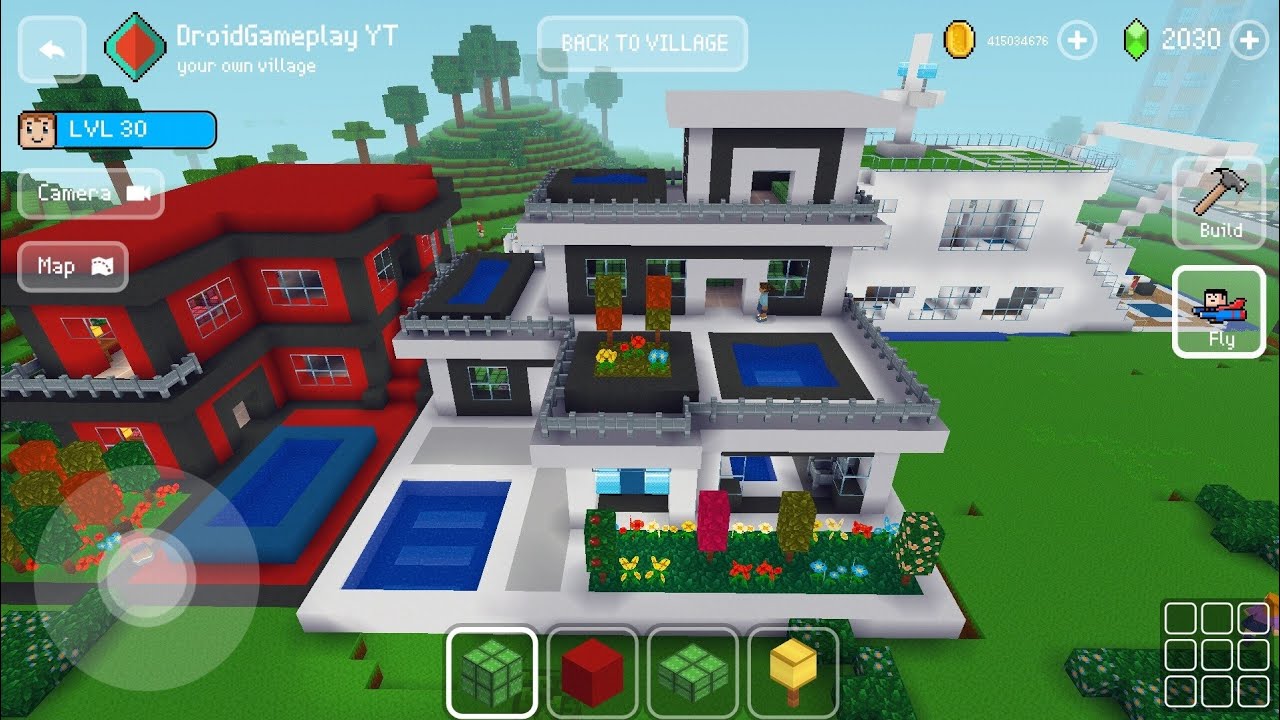 Modern house - Block Craft 3d: Building Simulator Games for Free - YouTube