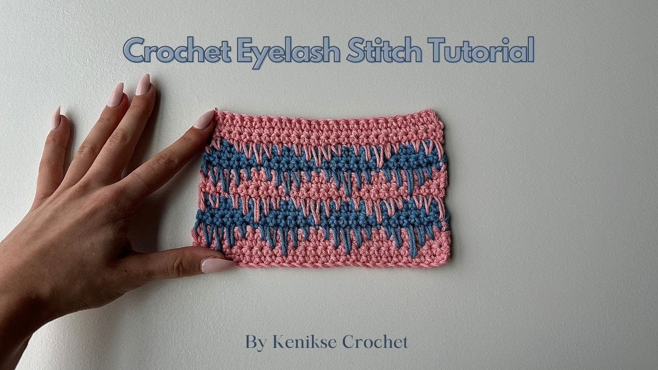 Crochet eyelash stitch tutorial I Kenikse Crochet - YouTube