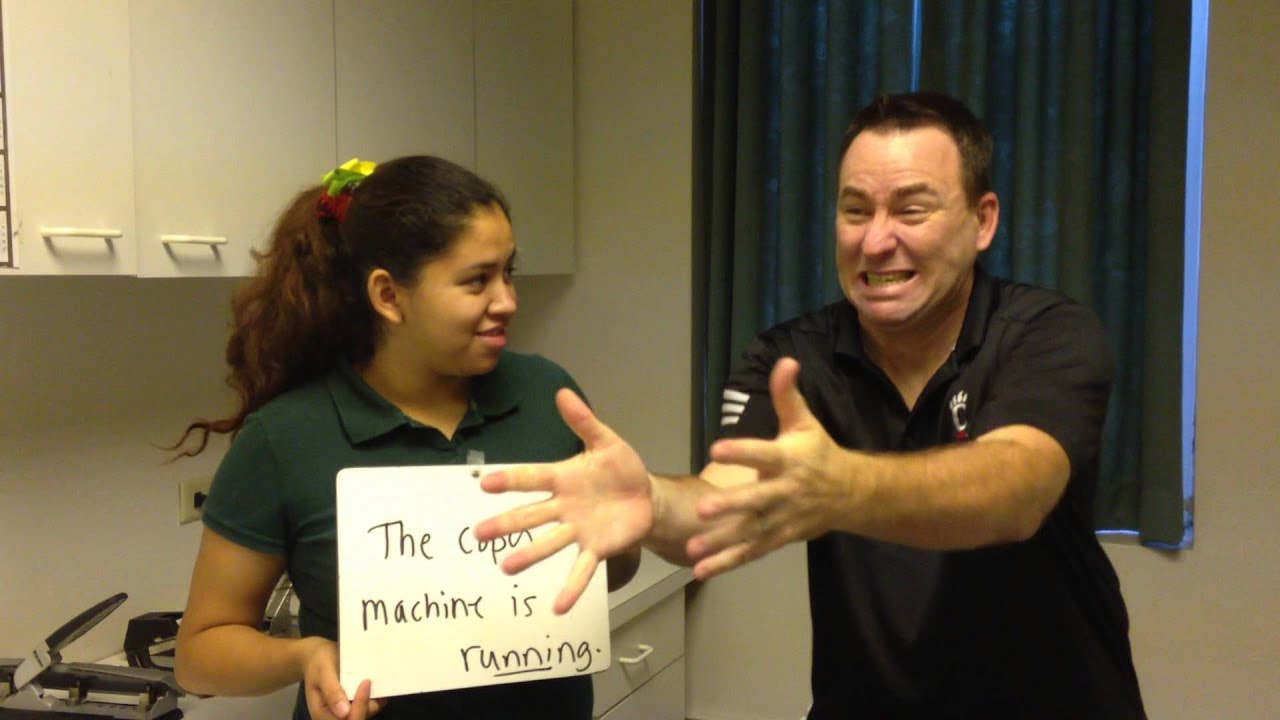 St. Rita teaches ASL signs for run part 8 - YouTube