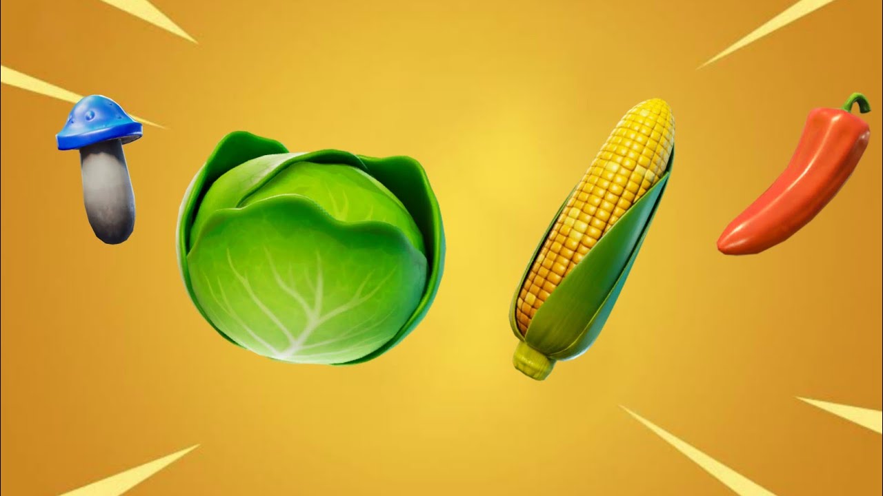 Cabbage & Corn Effects & where to Find Them | Fortnite Update - YouTube