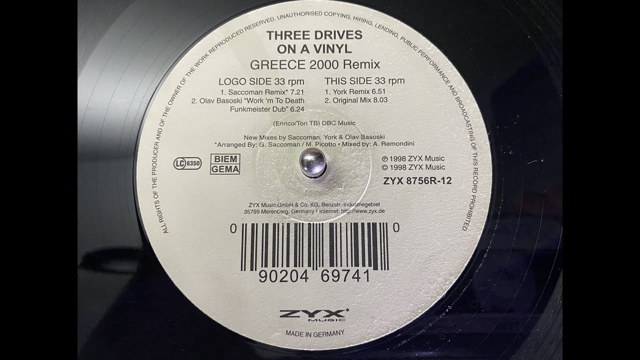 Three Drives On A Vinyl – Greece 2000 (Original Mix) - YouTube