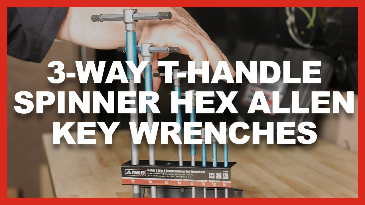 ARES Tool 🛠️ 3-Way T-Handle Spinner Hex Allen Key Wrench Sets (44001 ...
