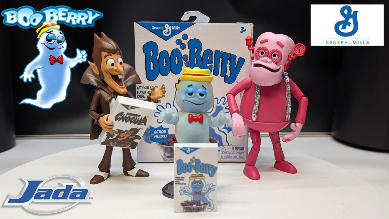 Boo Berry Unboxing & Review of the Jada Toys Glow in the Dark Monster ...