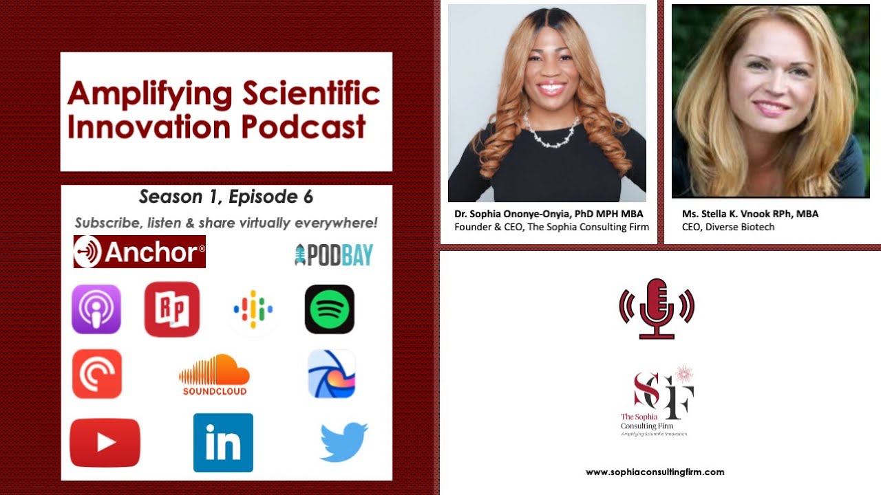 Amplifying Scientific Innovation Podcast with Ms. Stella K. Vnook, RPh ...