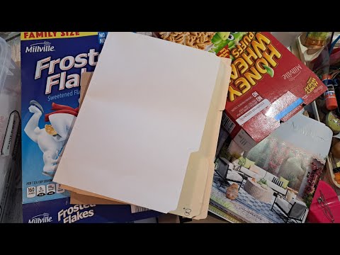 Let's make a junk journal from packaging, junk mail, bags, brochures ...