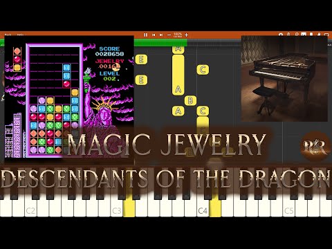 Magic Jewelry Music - Descendants of the Dragon - Level 002 NES Soundtrack - Synthesia Piano