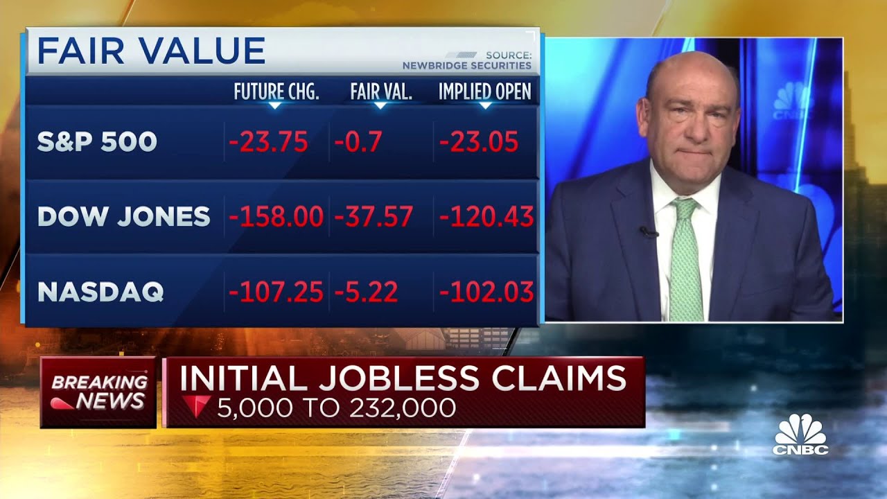 U.S. weekly jobless claims drop to 232,000 - YouTube