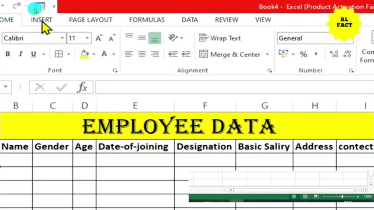 Ms Excel Me Data Entry Karnacomputer Tranding Computerclasses Exceltutorial Ytshorts