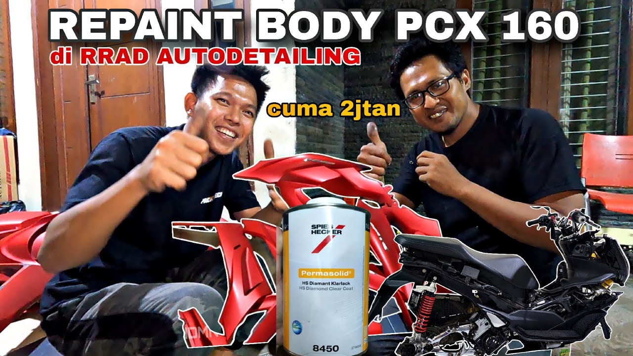 REPAINT BODY PCX 160 DI RRAD AUTODETAILING - YouTube