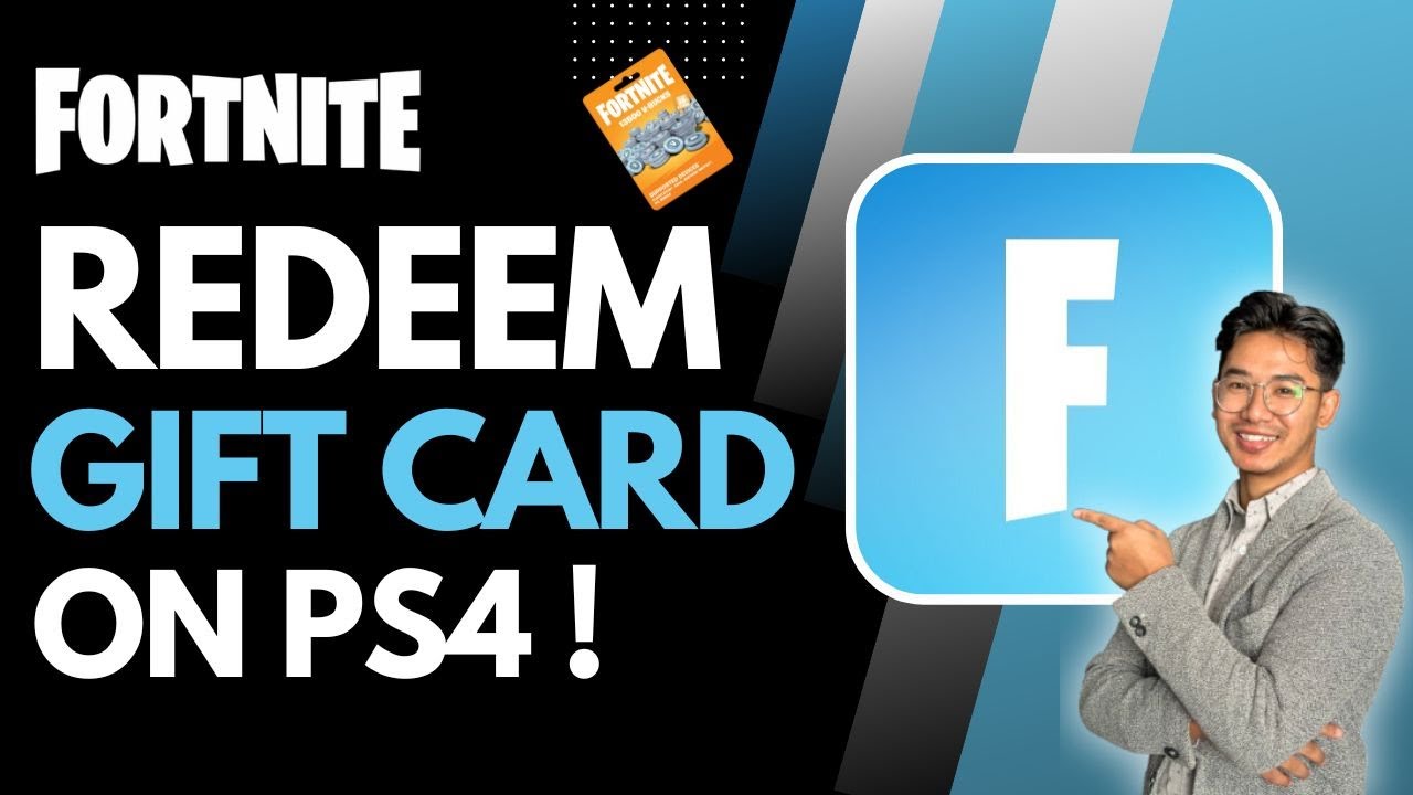 How to Redeem Fortnite Gift Card on PS4 - YouTube