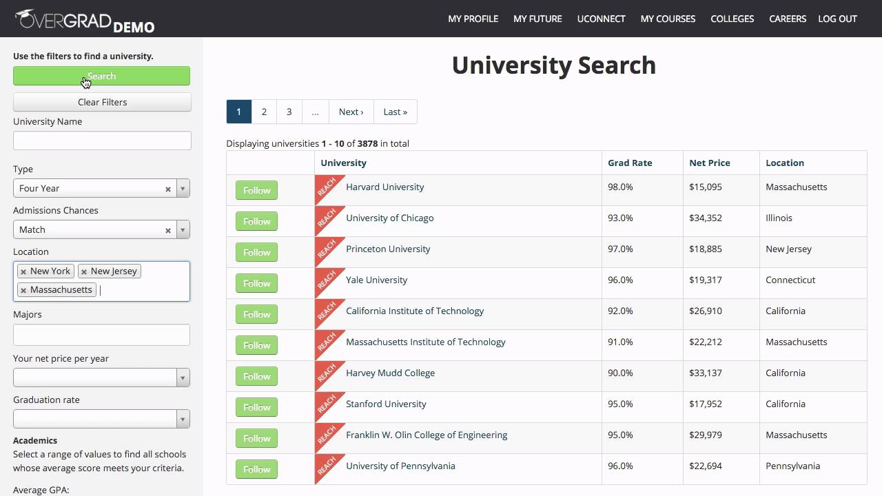 Overgrad: College Match and Planning - YouTube
