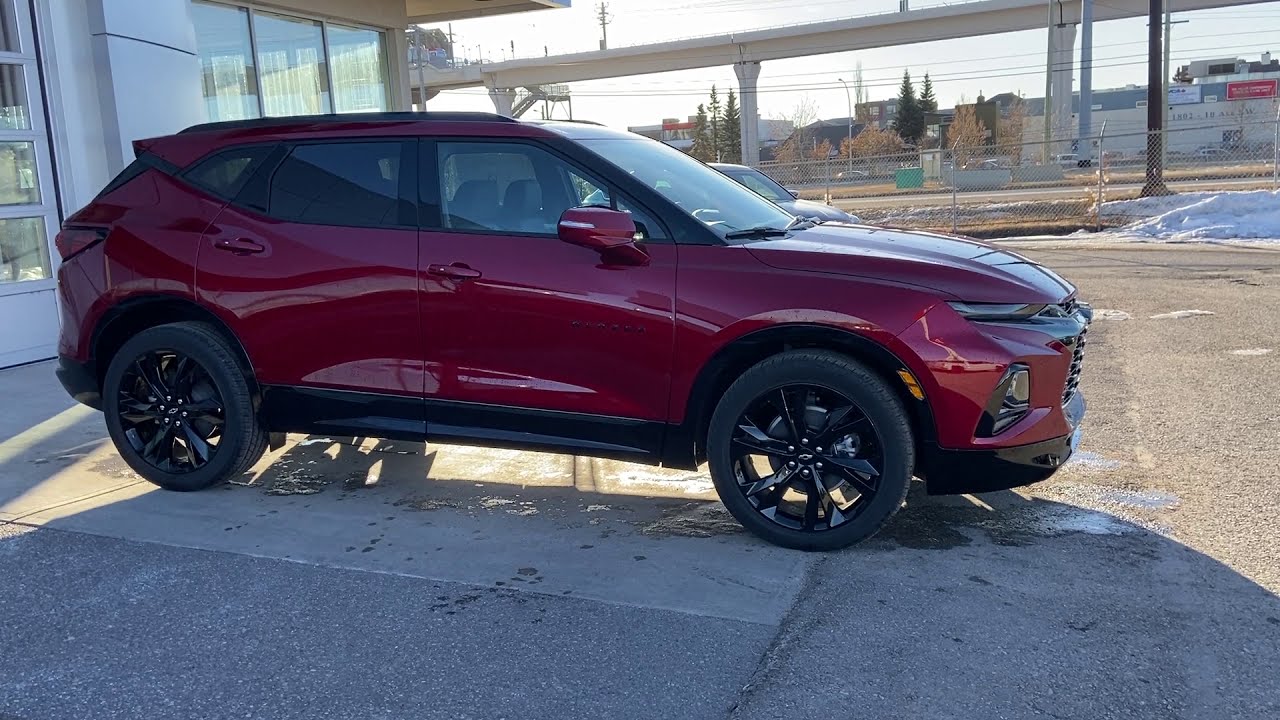 Red 2021 Chevrolet Blazer RS Review - GSL GM City - Calgary - YouTube