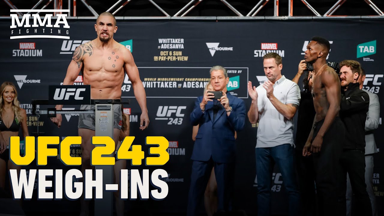 UFC 243 Official Weigh-In Highlights - MMA Fighting - YouTube