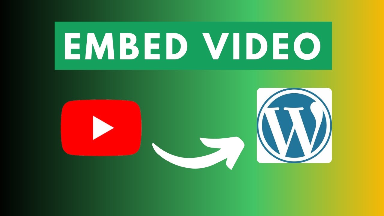 How To Embed A YouTube Video In WordPress YouTube How To Embed A YouTube Video In WordPress YouTube