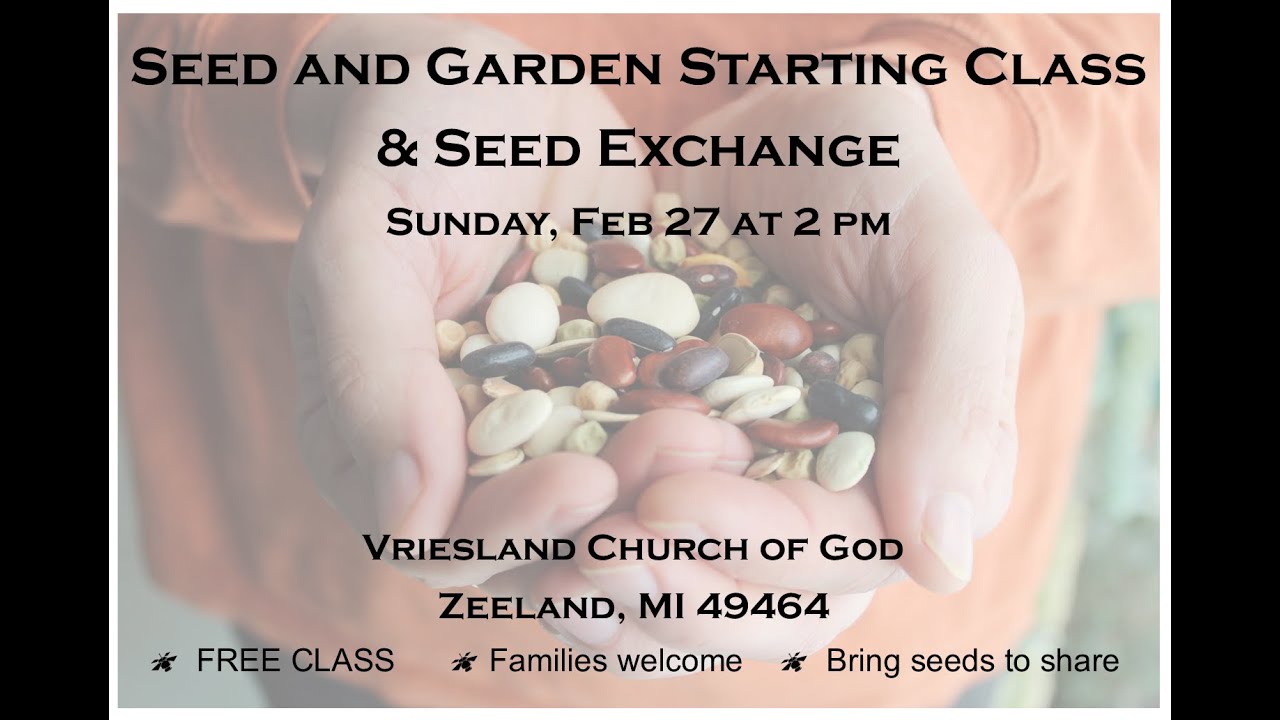 Seed Starting Class Feb 27, 2022 - YouTube