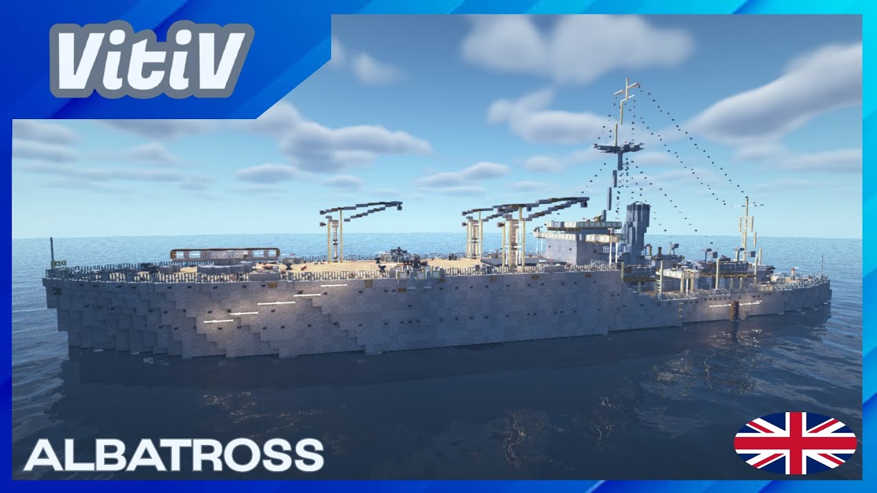 HMS Albatross - Albatross-class Seaplane Carrier - Minecraft - YouTube