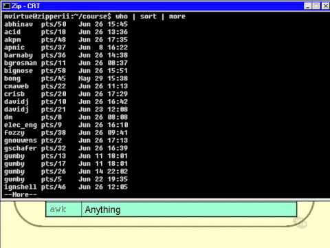 VTC Player Unix Shell Fundamentals, Common Filters - YouTube