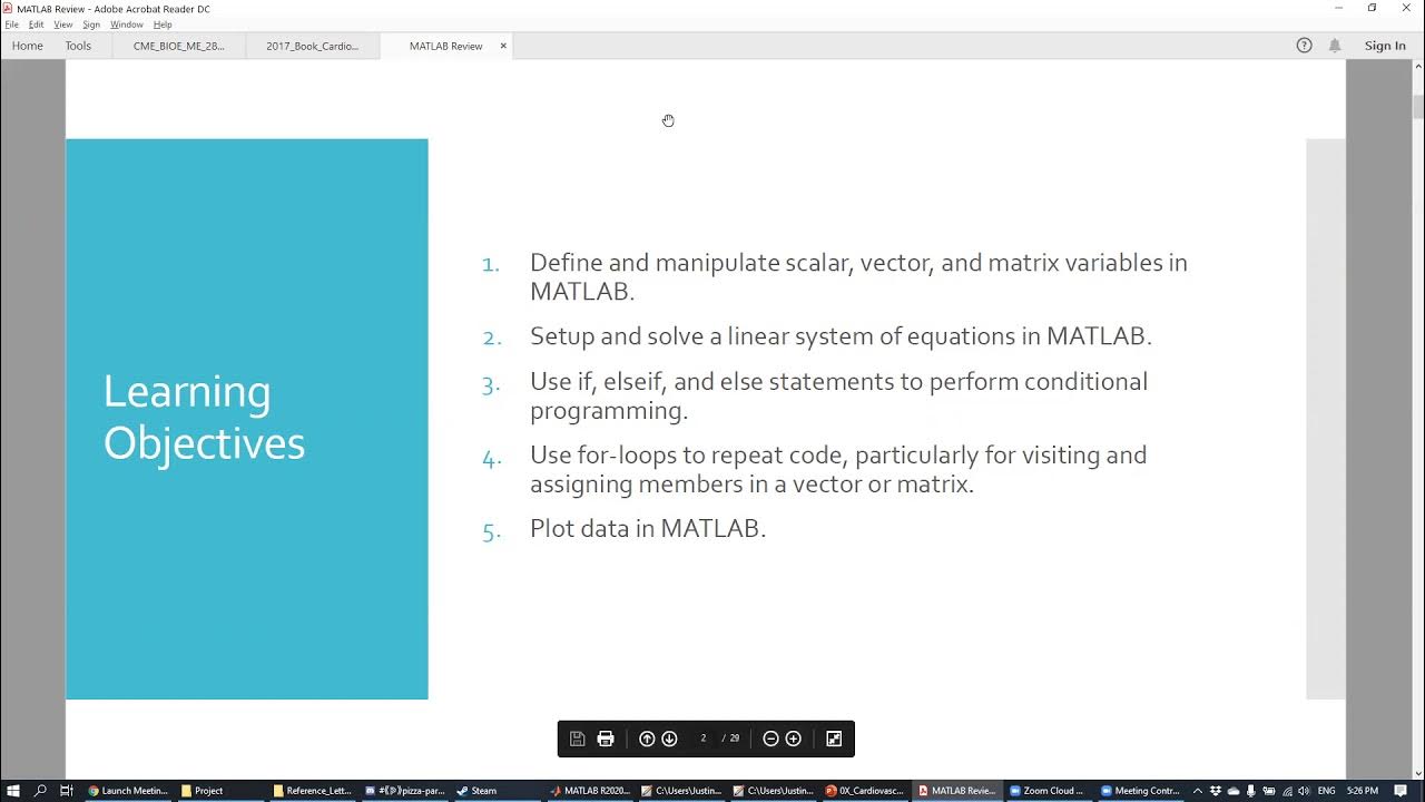 EGME 417 SPRING 2021 Week 2 Lecture 1 - YouTube